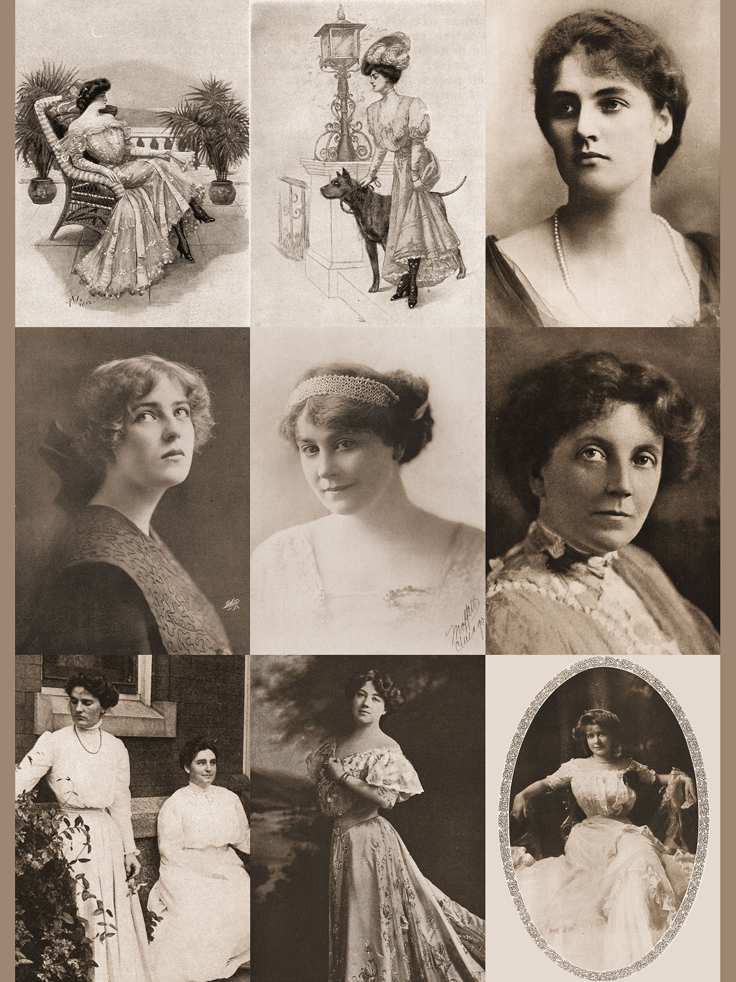 Women of 1907-1911 ATCs – JiRaF Studio